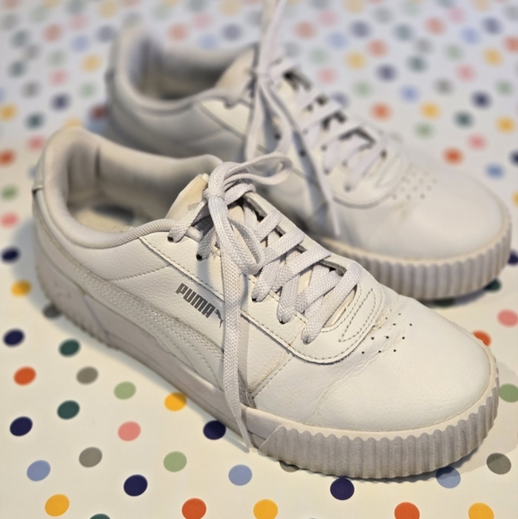 Puma | Shoes | Puma Carina 2 Sneaker Comf 0 White Tennis Shoe Classic ...